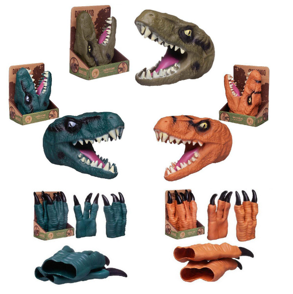 Игрушка на руку Junfa Голова динозавра Игровой набор фигурок Фигурки коллекционные для детей ...