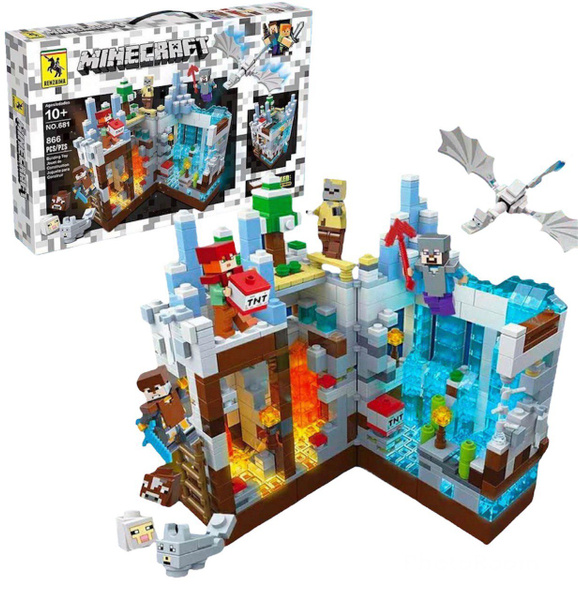 Конструктор Майнкрафт Игрушка Minecraft My World набор "Белая Зимняя ...