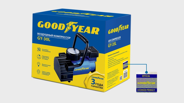 Компрессор GoodYear GY-30L 30 л/мин 120108a для шин по низкой цене ...