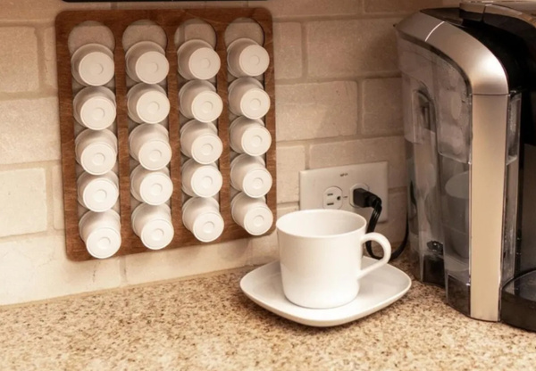 Держатель для кофейных капсул Nespresso из дерева, для 24 капсулы, цвет ...