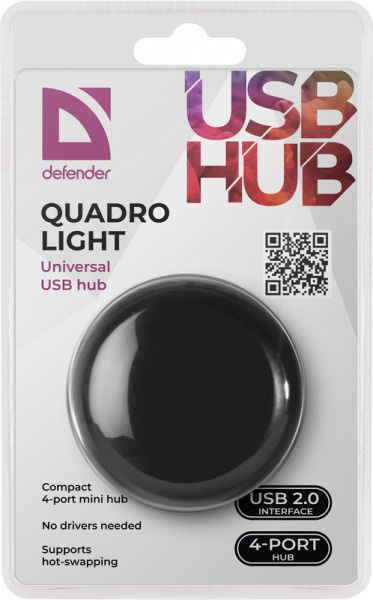 Универсальный USB разветвитель Defender Quadro Light (83201) 4 порта ...