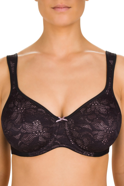 Бюстгальтер Женский Felina на косточках, размер 80C черный Трикотаж Венгрия Крючки купить c ...