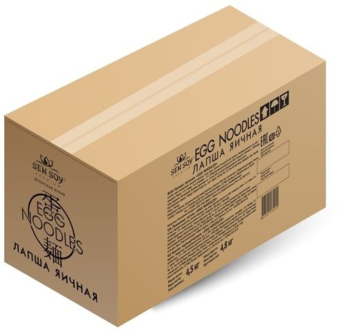 Макаронные изделия Sen Soy Premium Egg Noodles Лапша яичная 4,5 кг - купить с доставкой по ...