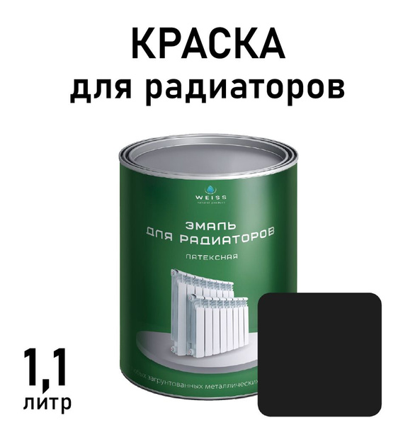 Эмаль WEISS natural product для радиаторов, для батарей, для окон, для ...