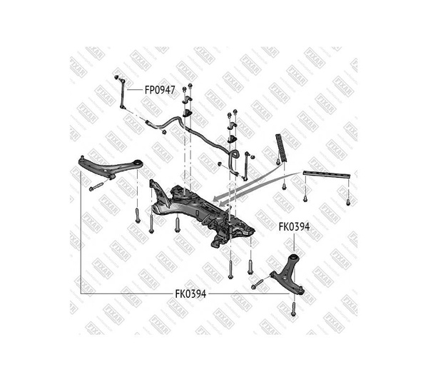 Тяга стабилизатора FORD Fiesta 08->/MAZDA 2 07-> - купить по доступным ...