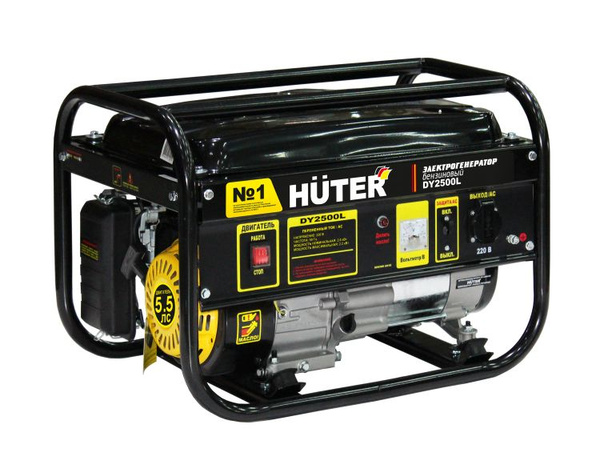 Портативный бензогенератор HUTER DY2500L - купить по низкой цене в интернет-магазине OZON ...