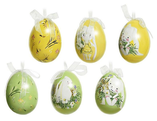 Декоративные пасхальные яйца 6 см (упаковка 6 шт.), Kaemingk - купить с доставкой по выгодным ...