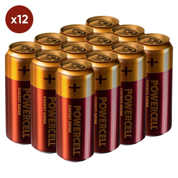 Энергетический напиток Powercell Monster Energy Drink Cherry со вкусом вишни, 450 мл (12 шт ...