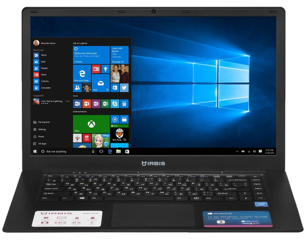Ноутбук IRBIS, 15.6, NB260 (NB260), Intel Celeron N3350, 4 ГБ, Intel HD Graphics 500, черный ...