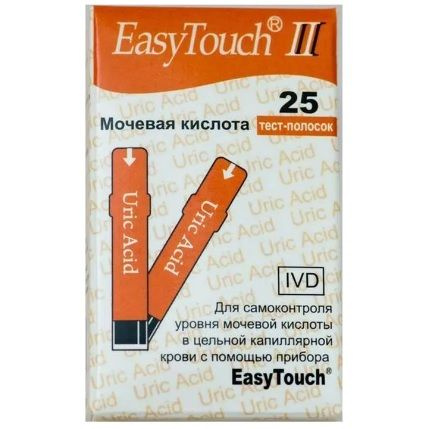 Тест-полоски Изи Тач Мочевая Кислота №25 (Easy Touch) - купить с ...