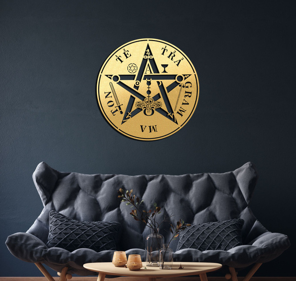 Украшение настенное интерьерное Wooden Decor Shop Тетраграмматон купить по доступным ценам в