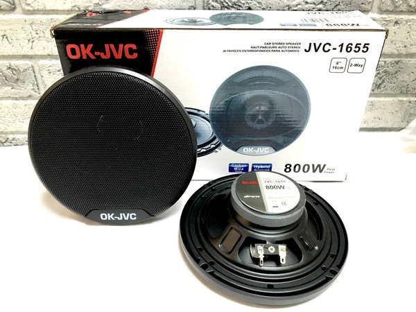 Автомобильные динамики 16см OK-JVC 800W MAX coaxial / Колонки для авто ...