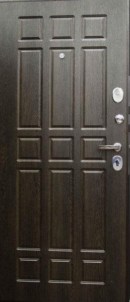 Входная дверь Ferroni Для дома 860x2050 мм, Букле черное/Wenge ...