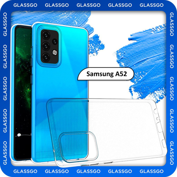 Чехол силиконовый прозрачный, накладка на Samsung A52 / чехол на ...