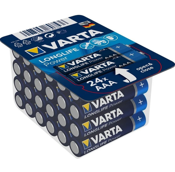 Набор батарей Varta Longlife Power AAA 24 шт - купить с доставкой по ...