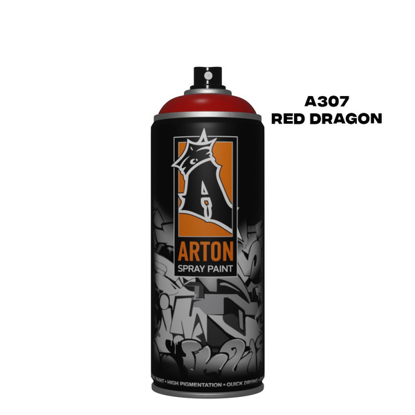 Аэрозольная краска для граффити и дизайна Arton A307 Red Dragon 520 мл ...
