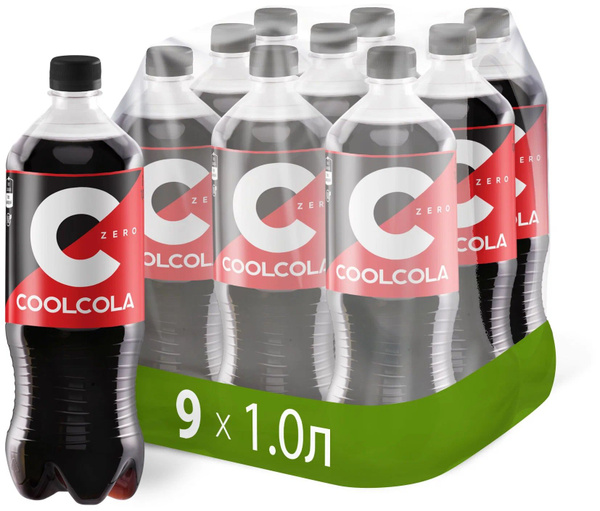 Cool Cola Zero (Кул Кола Зеро ), 9 штук по 1 л, Без сахара - купить с ...