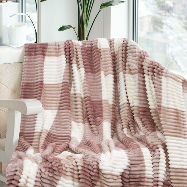 Плед 220х200 см, Флис - купить в интернет-магазине OZON с доставкой по ...