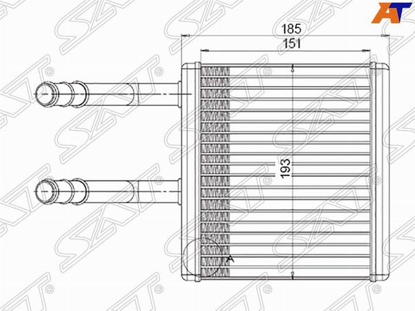 Радиатор отопителя для Санг Енг Актион 2005-2010, Ssangyong Actyon ...