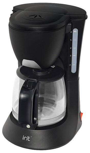 Кофеварка Irit IR-5051 600вт, черный - купить с доставкой по выгодным ценам в интернет-магазине ...