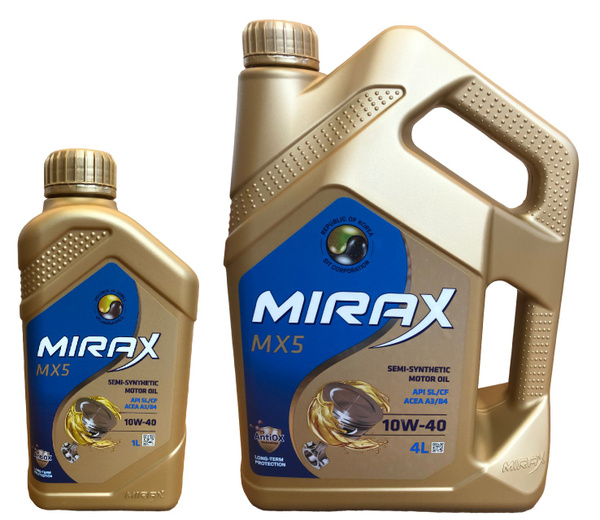 Масло моторное MIRAX MX5 SL/CF A3/B4 10W-40 Полусинтетическое 5 л купить c доставкой на OZON по ...