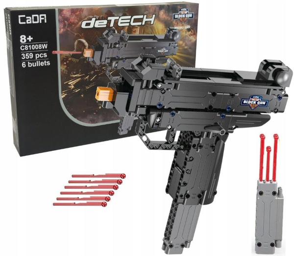 Конструктор CADA deTech Пистолет-пулемет Узи Desert Falcon, 359 деталей ...