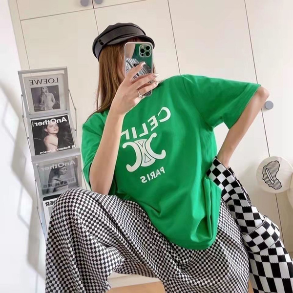 Футболка CELINE, размер 50, цвет бирюзовый - купить по выгодной цене в ...