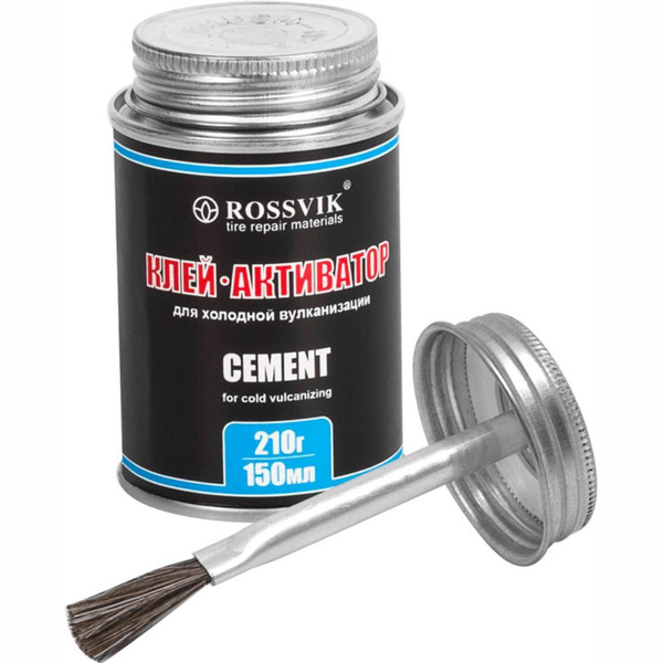 ROSSVIK Клей активатор для ремонта шин банка с кистью 150 мл 210гр купить на OZON по низкой цене ...