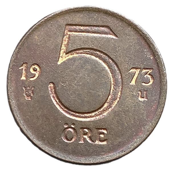 Монета Швеция 5 эре 1972-1973 случайный год. - купить в интернет-магазине OZON с быстрой ...
