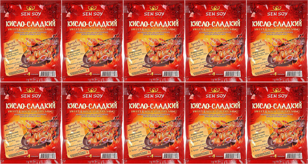 Соус Sen Soy Premium Sweet & Sour кисло-сладкий, комплект: 10 упаковок ...