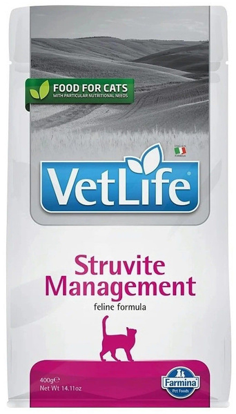 Корм VET LIFE CAT MANAGEMENT STRUVITE, для взрослых кошек, для ...