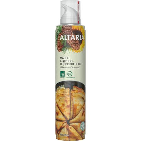 Масло спрей кедрово-подсолнечное нерафинированное Алтария (Altaria ...