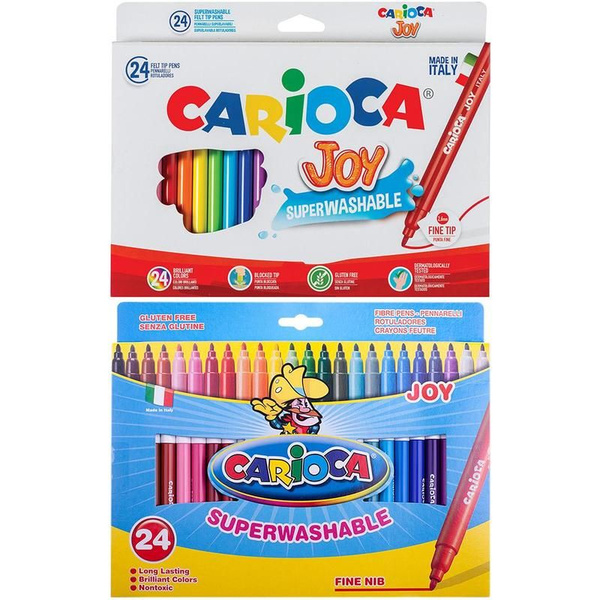 Фломастеры Carioca Joy 24 цвета - купить с доставкой по выгодным ценам ...