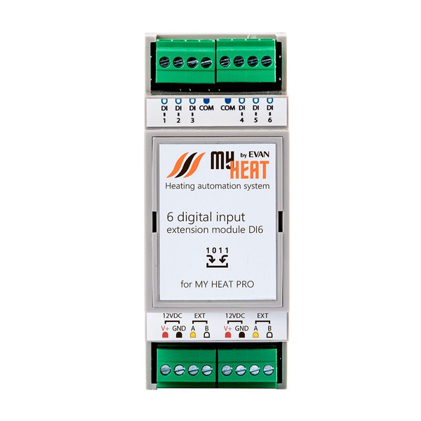 Дискретный блок расширения MyHeat DI6 - купить с доставкой по выгодным ...