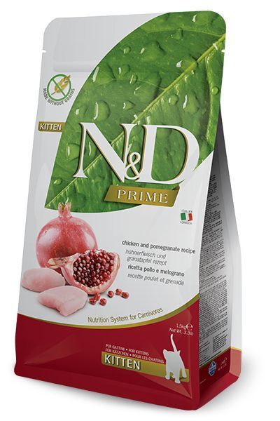 Фармина Корм НД ПРАЙМ КЭТ Chicken & Pomegranate Kitten 0,3 kg кур. с ...