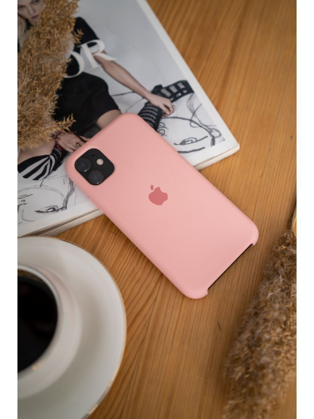 Силиконовый чехол для айфона 11 / телефона iPhone 11, розовый - купить ...