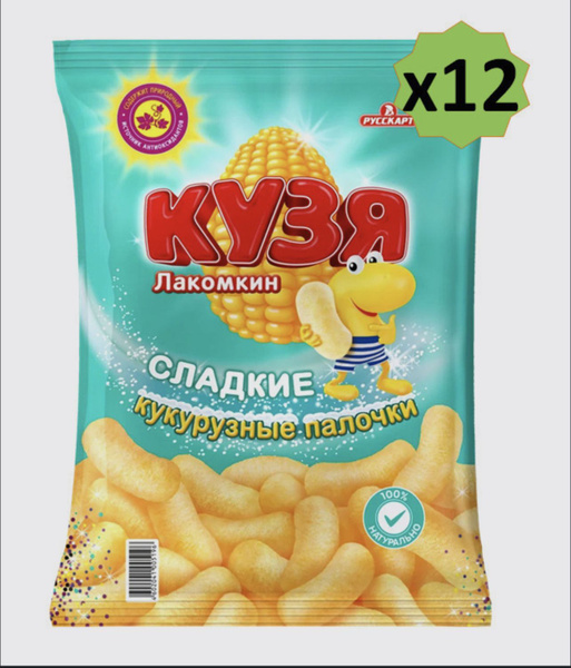 Кукуруз.палочки КУЗЯ лакомкин 140г 12 шт купить на OZON по низкой цене ...
