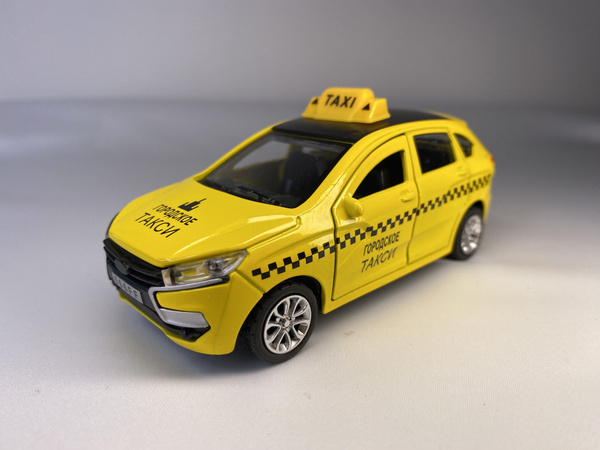 Модель-игрушка Lada X-ray такси с инерционным механизмом / без коробки ...