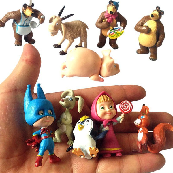 аниме фигурки Маша и Медведь Детские игрушки / Masha and Bear 10шт ...