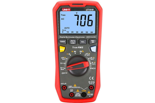 Цифровой мультиметр UNI-T UT161B с функцией True RMS, в ударопрочном ...