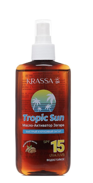 Krassa Tropic Sun (Красса) масло-активатор загара SPF15 150мл - купить ...