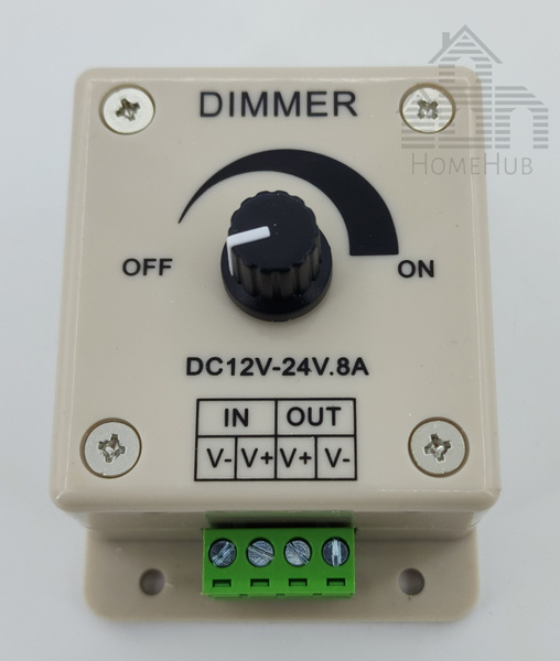 Светодиодный диммер DC 12-24V, 8А - купить с доставкой по выгодным ...