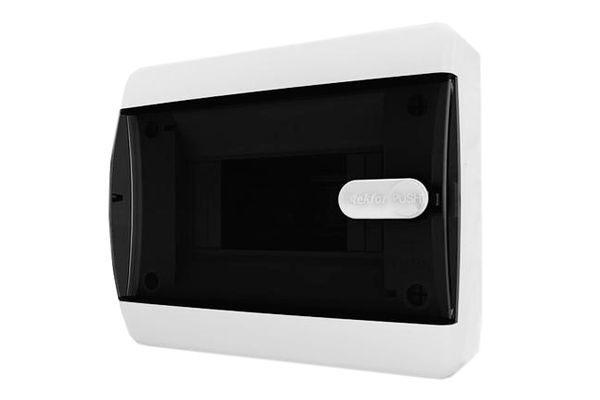 Tekfor Щит навесной 8 мод. IP41, прозрачная черная дверца CNK 40-08-1 - купить по выгодной цене ...