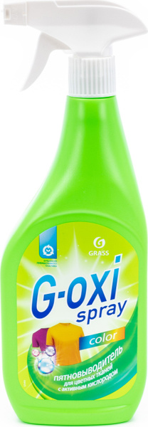 Пятновыводитель для цветных вещей Grass / Грасс G-oxi жидкий без хлора флакон с дозатором 600мл ...