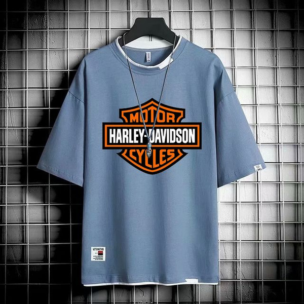 Футболка Harley-Davidson, размер 50, цвет синий - купить по выгодной ...