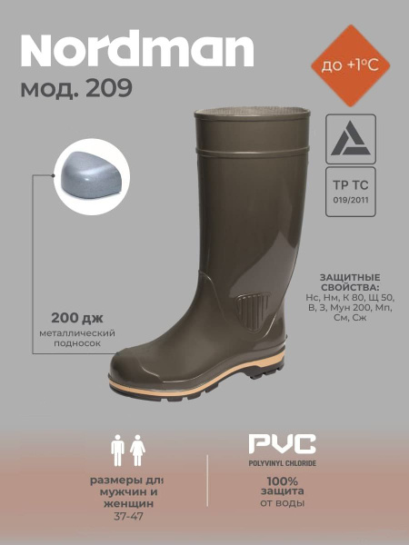 Сапоги рабочие Nordman - купить с доставкой по выгодным ценам в интернет-магазине OZON (902621560)