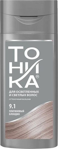 Бальзам оттеночный Тоника тон 9.1 платиновый блондин для осветленных и ...