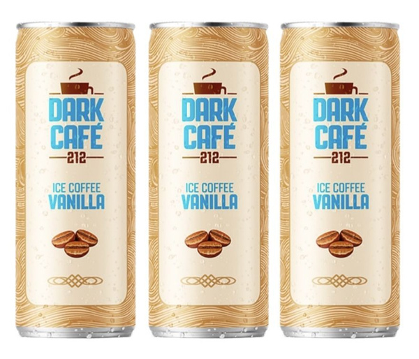 Кофейный напиток Dark Cafe Ice Coffee Vanilla 250 мл х 3 шт - купить с доставкой по выгодным ...