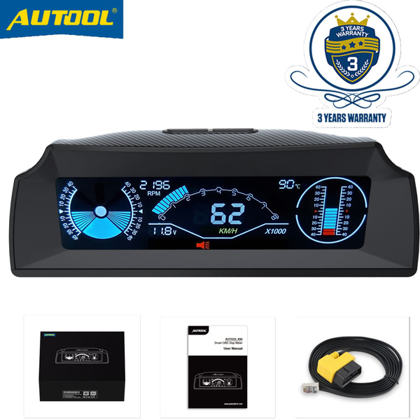 AUTOOL X90 OBD II HUD Многофункциональный инклинометр купить по выгодной цене в интернет ...