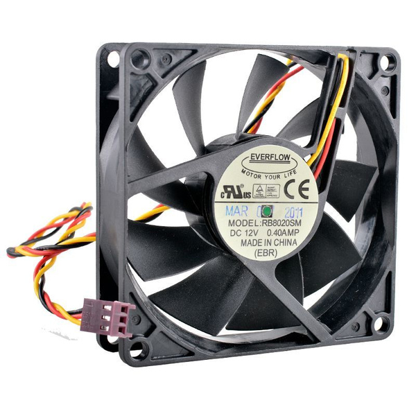 RB8020SM 8 см 80 мм 80x80x20 мм DC12V 0.40A 3-контактный осевой ...